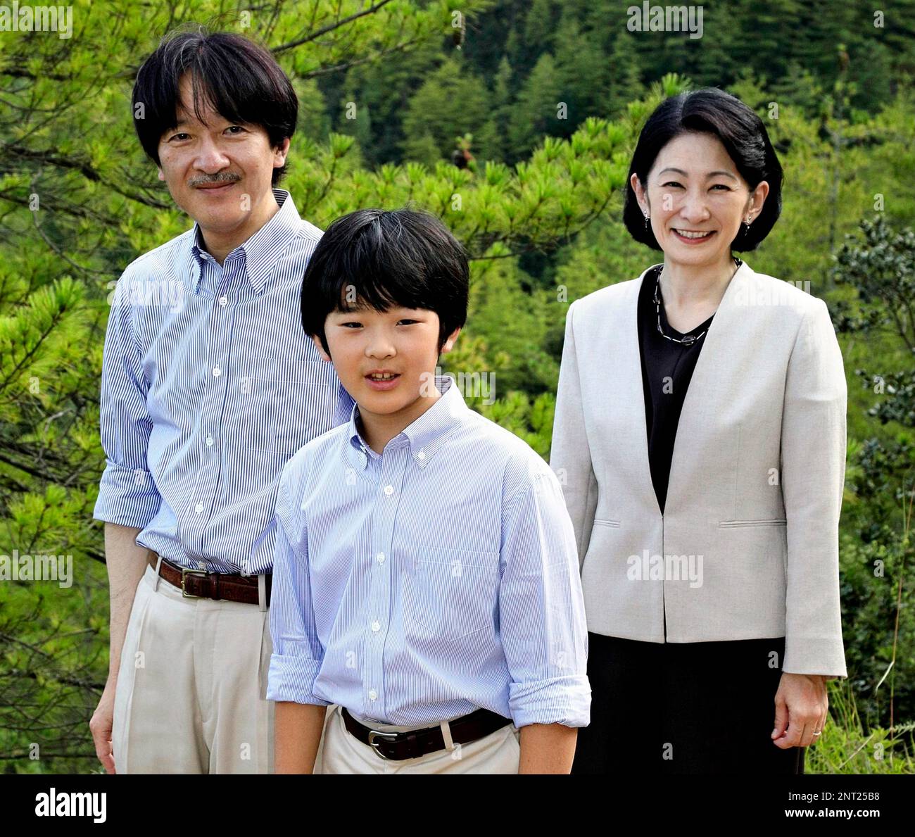 FILE: Japanese Prince Hisahito strolls at a mountain trail in Thimphu ...