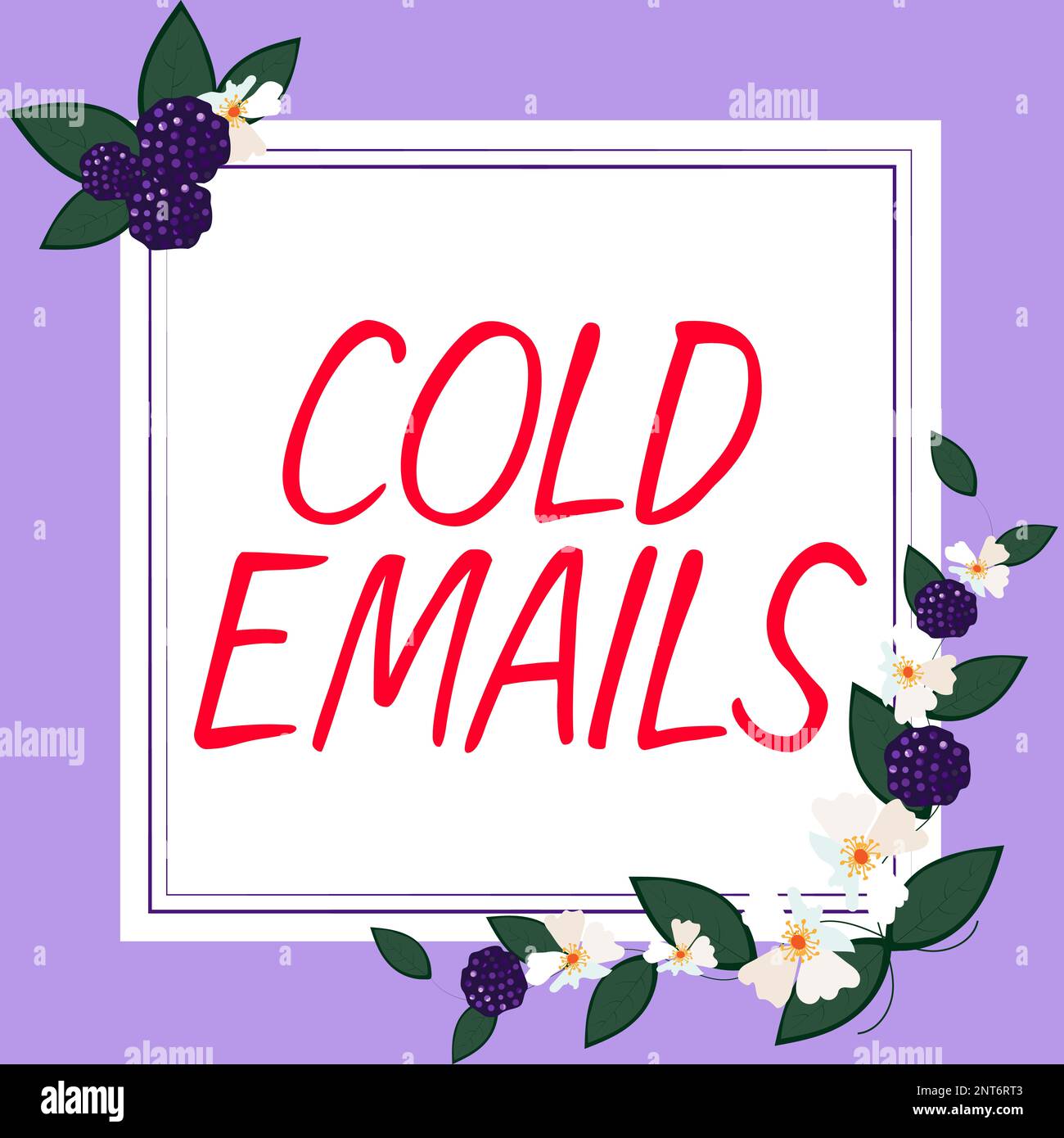 Handschrift für kalte E-Mails. Geschäftsansatz unerbetene E-Mail, die ...