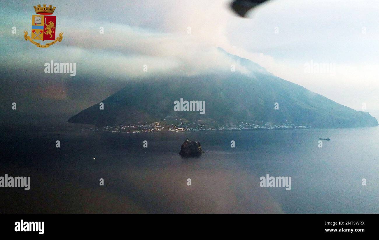 This aerial image made available Thursday, July 4, 2019 by the Italian ...