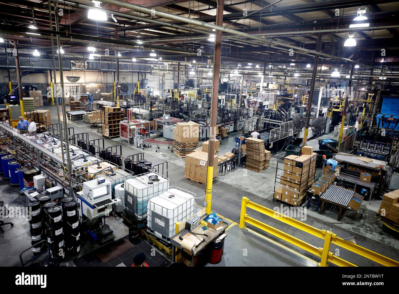 This photo taken May 22, 2019, shows the Novolex factory in Henrico, Va ...