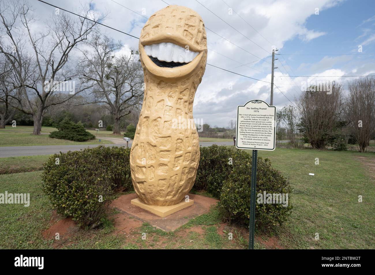 Plains, Usa. 27. Februar 2023. „The Smiling Peanut“ wird gezeigt ...