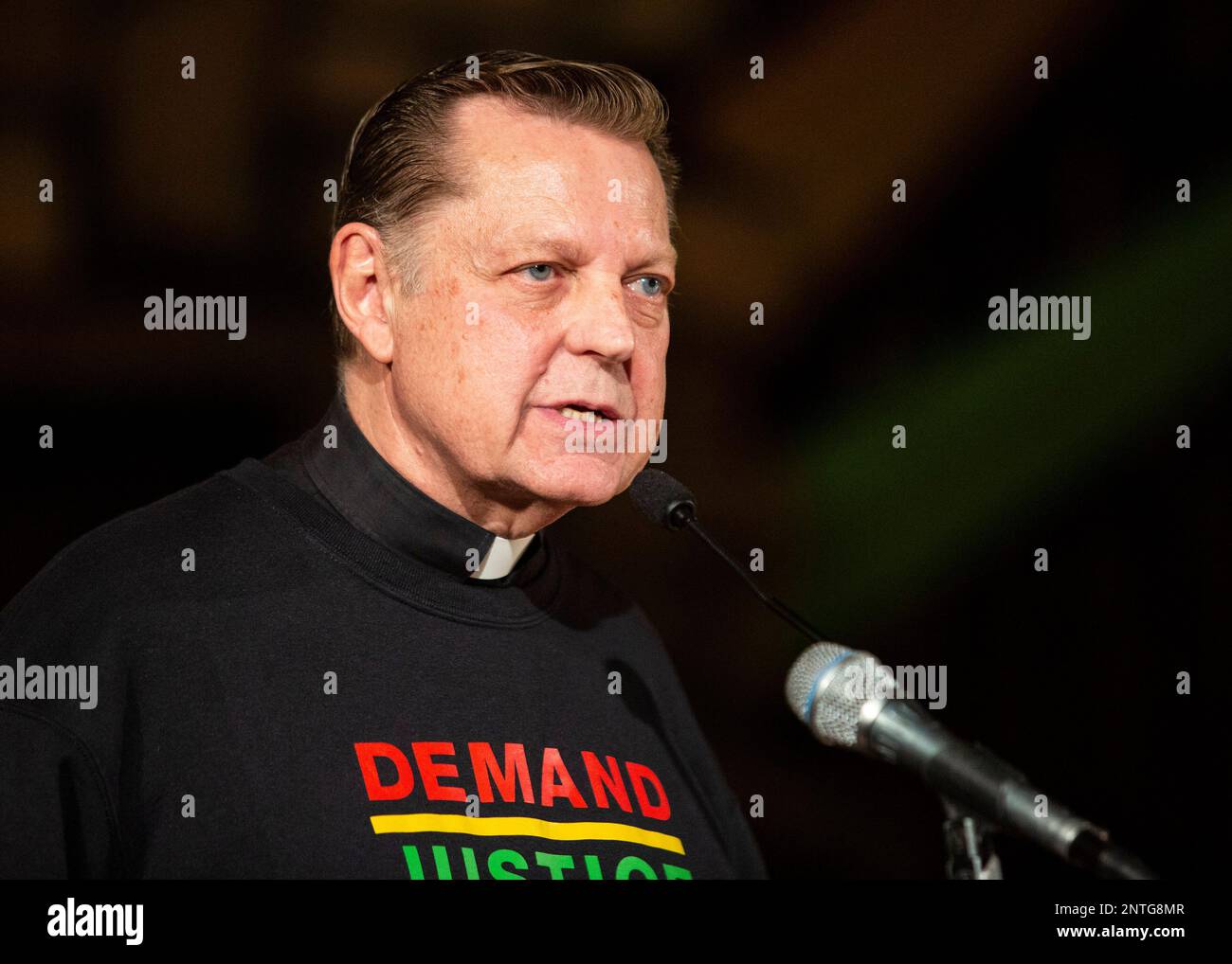 Father Michael Pfleger speaks at Saint Sabina Church, Thursday night ...