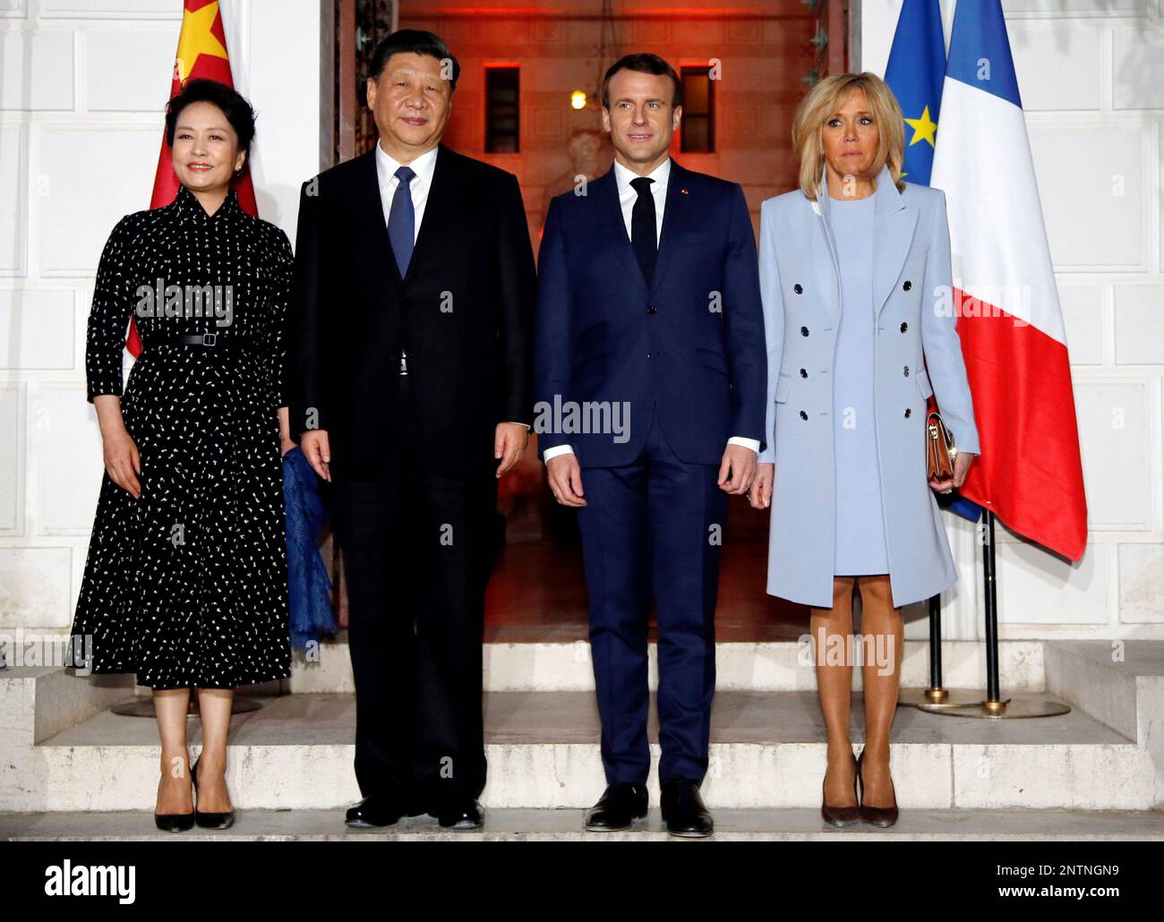 From left to right, Chinese President Chinese President Xi Jinping wife Peng Liyuan, Chinese ...