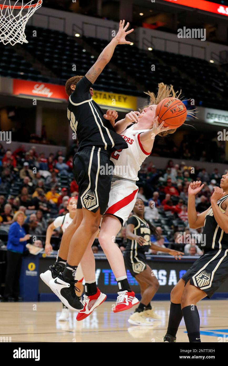 INDIANAPOLIS, IN - MARCH 07: Nebraska Cornhusker player Leigha Brown ...