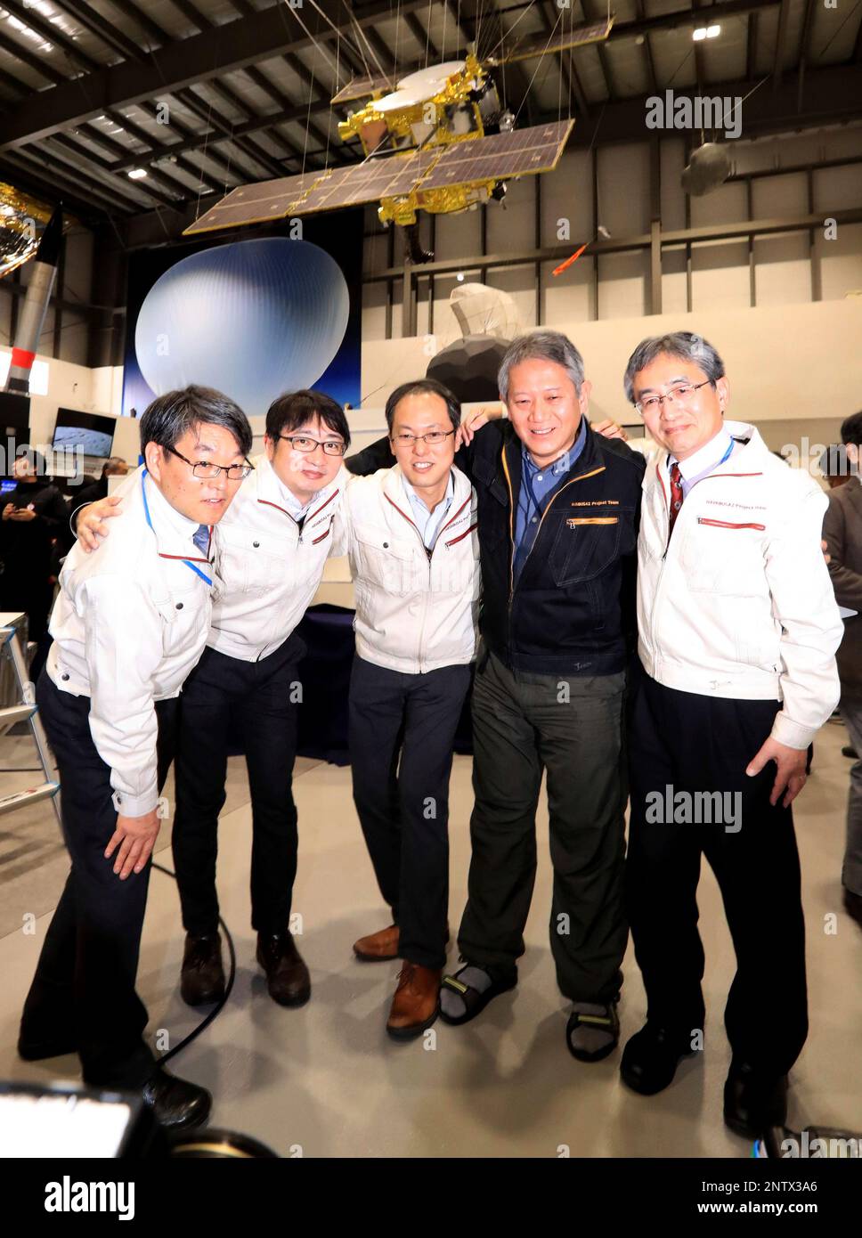 (L to R) Takashi Kubota, Research Director of Institute of Space and ...