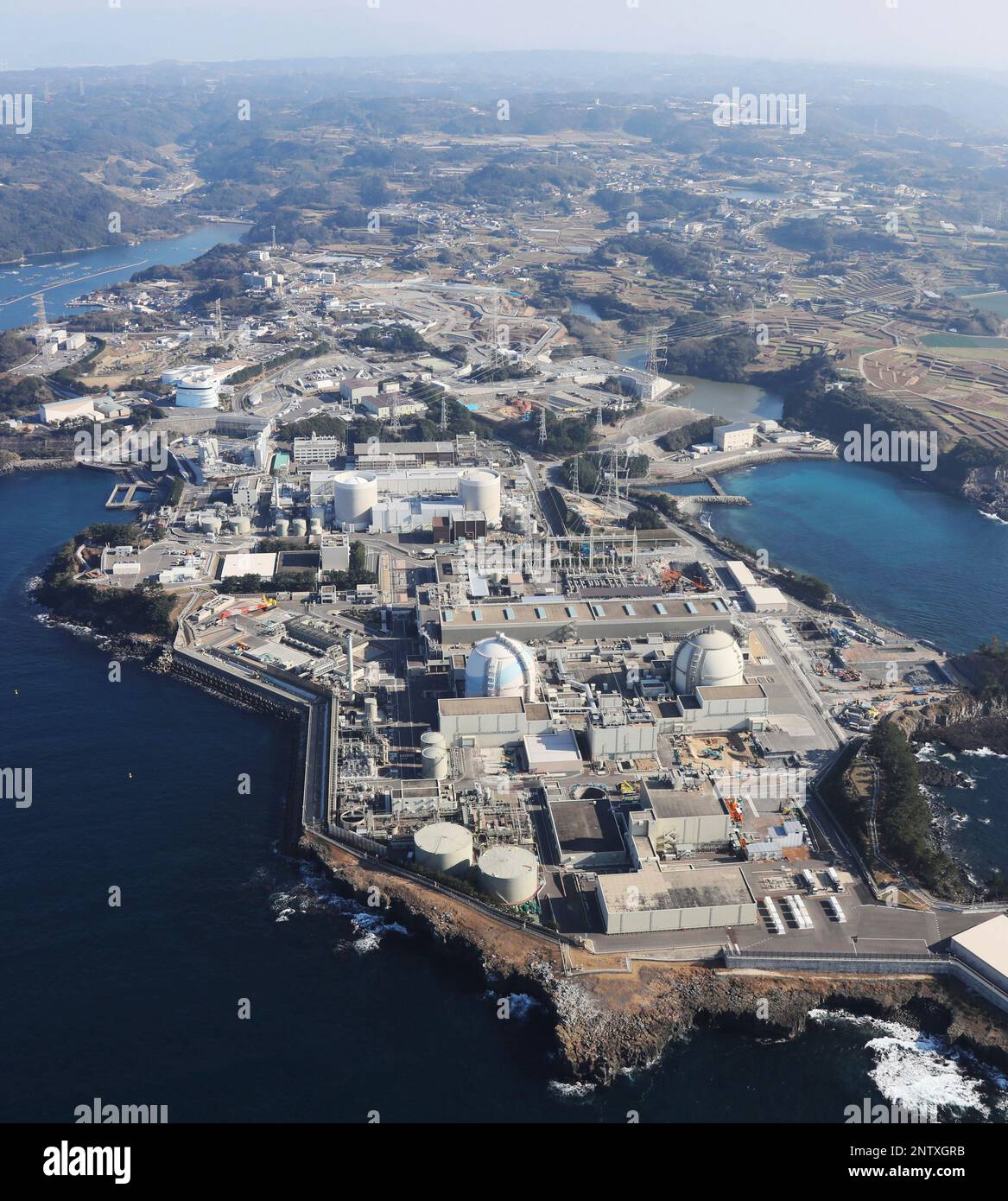 An aerial photo shows 3rd reactor (front L), 4th reactor (front R), 1st ...