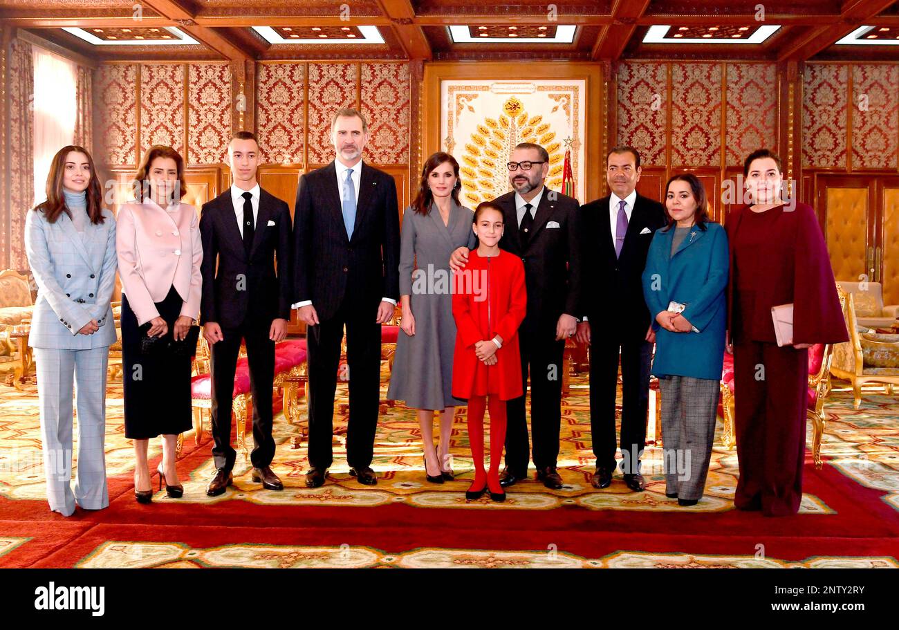 In this photo provided by the Moroccan Royal Palace via the Moroccan ...