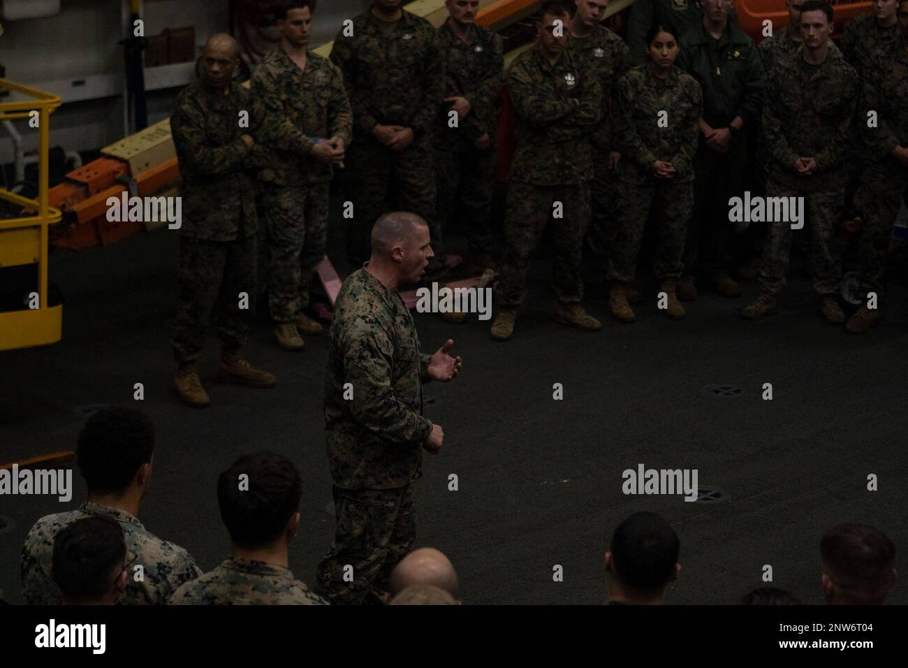 USA James Horr, Sergeant Major der 26. Marine Expeditionary Unit (MEU ...