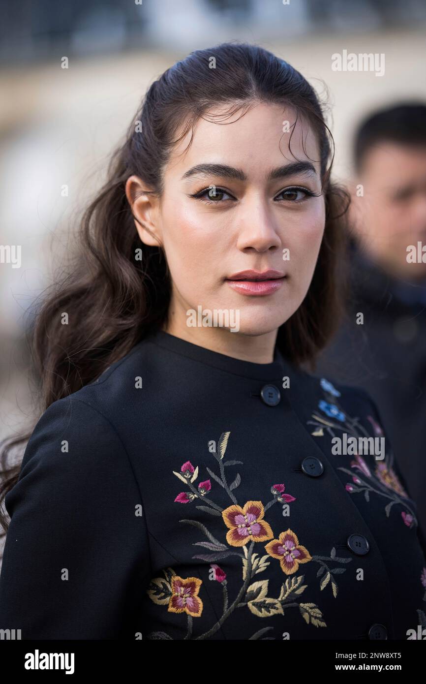 Kimberley Anne Woltemas poses for photographers upon arrival at the Christian Dior Fall/Winter ...