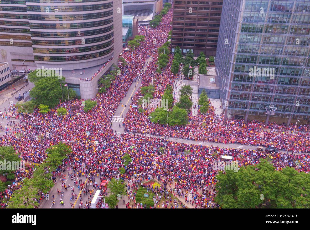 In this June 22, 2016 photo, the crowd wait in the parade route in ...
