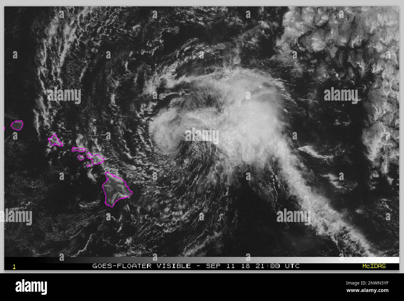 This satellite image made available the National Oceanic and ...