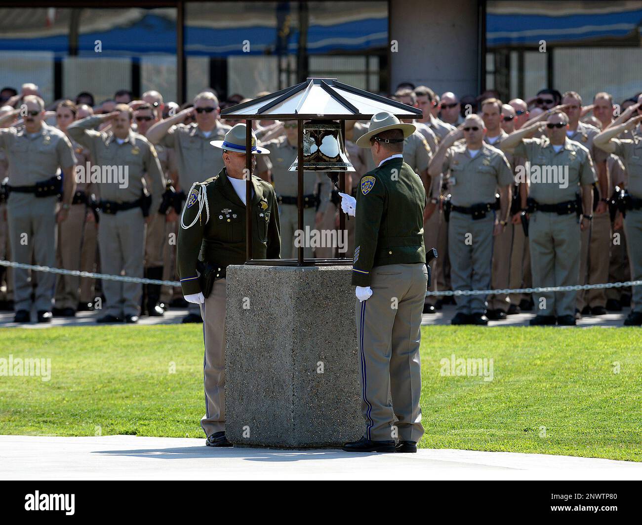 California Highway Patrol Honor Guard members, officer Michael Paulson ...