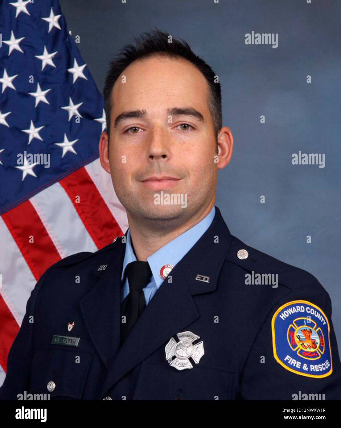 Howard County, Md., Fire Department firefighter Nathan Flynn is seen in ...