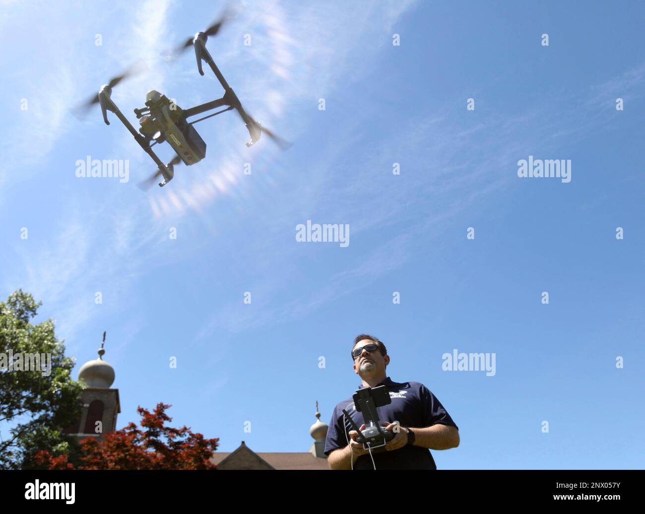 In a June 19, 2018 photo, Lee J. Deangelis CEO and Director of UAS ...