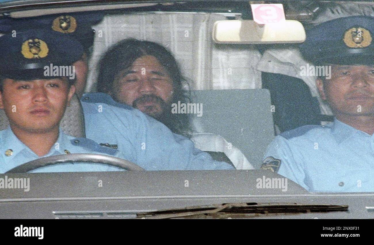 A picture taken on August 16, 1995 shows former Aum Supreme Truth cult ...