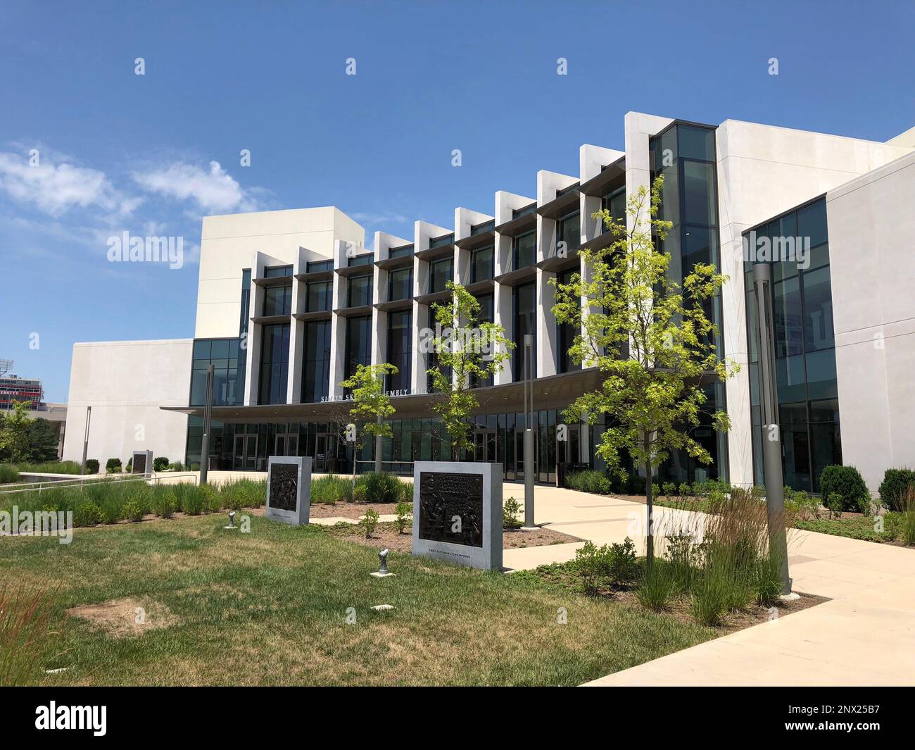 General overall view of Simon Skjodt Assembly Hall on the campus of the ...