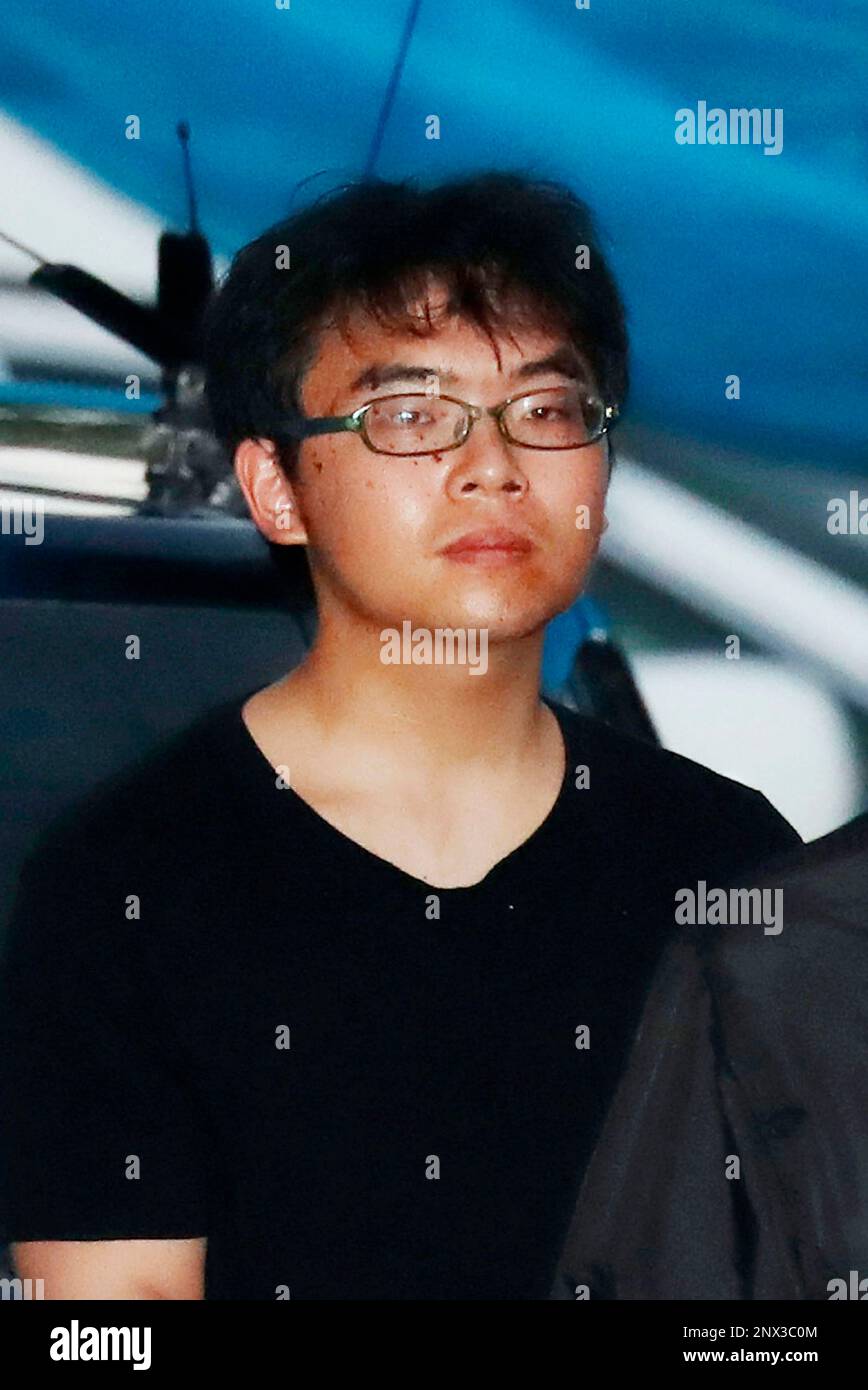 Ichiro Kojima leaves Odawara police station after being arrested in Odawawa City, southwest of ...