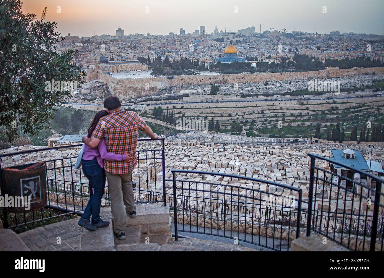 Blick auf Jerusalem vom Ölberg, Jerusalem, Israel Stockfotografie - Alamy