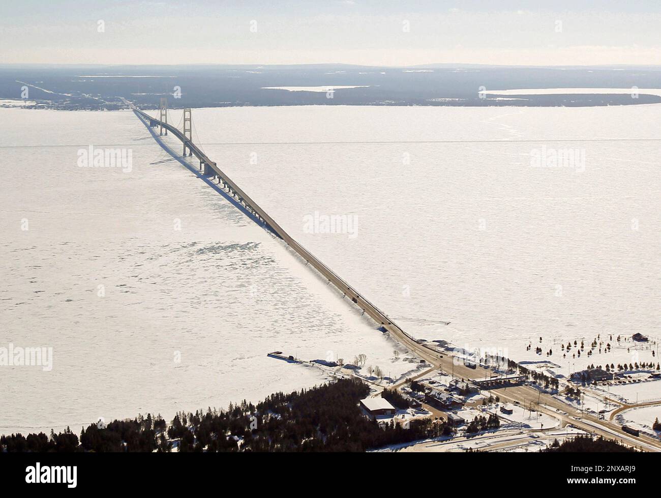 FILE - This Feb. 11, 2014 aerial file photo shows a view of the ...