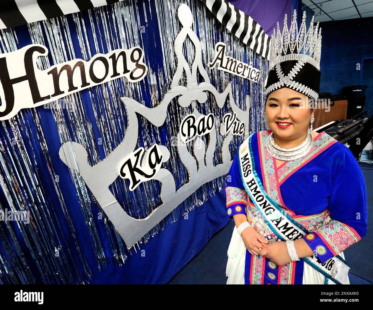 Seen in a March 31, 2018 photo, Ka Bao Vue of La Crosse, Wis. won the ...