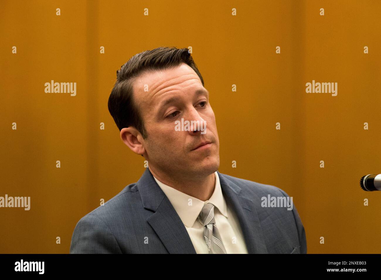 Fulton County Assistant District Attorney Adam Abbate questions a ...