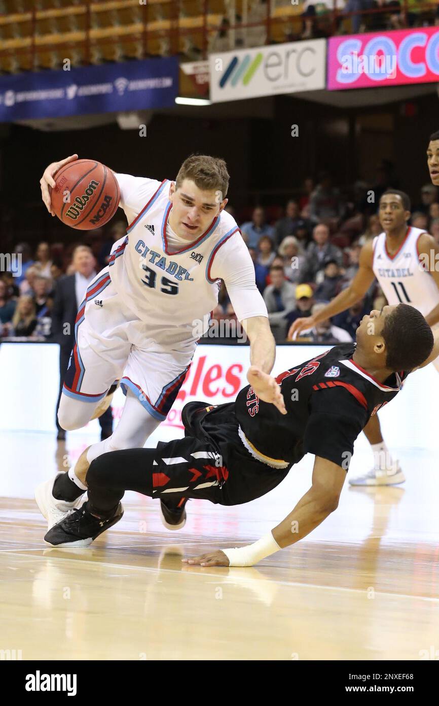 ASHEVILLE, NC - MARCH 02: Citadel Bulldogs forward Zane Najdawi (35 ...
