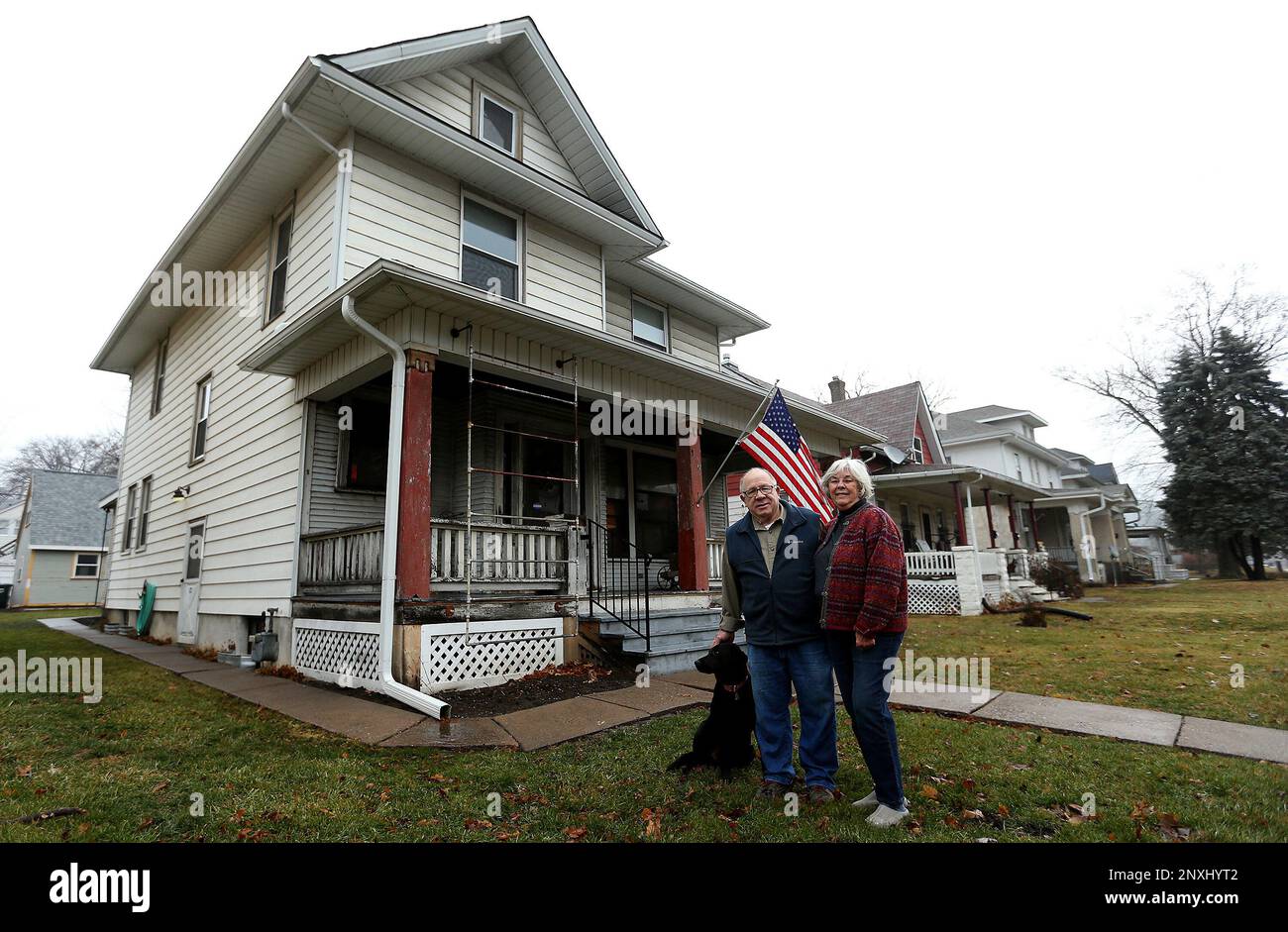 In this Jan. 11, 2018, photo, Ed and Sandy Winborn stand in the front ...
