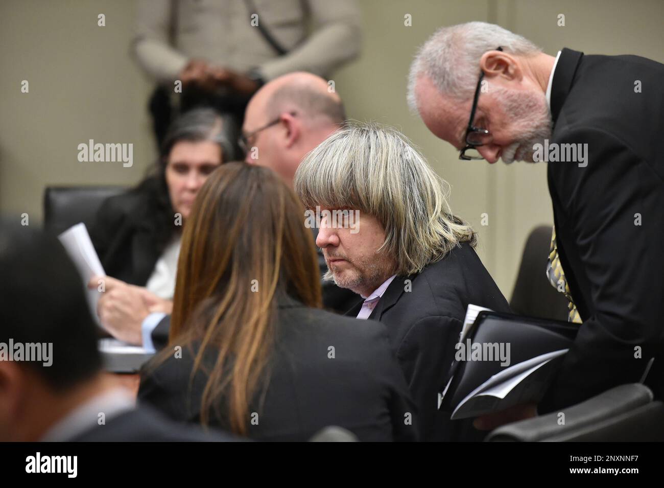 David Allen Turpin, second from right, and Louise Anna Turpin, far left ...
