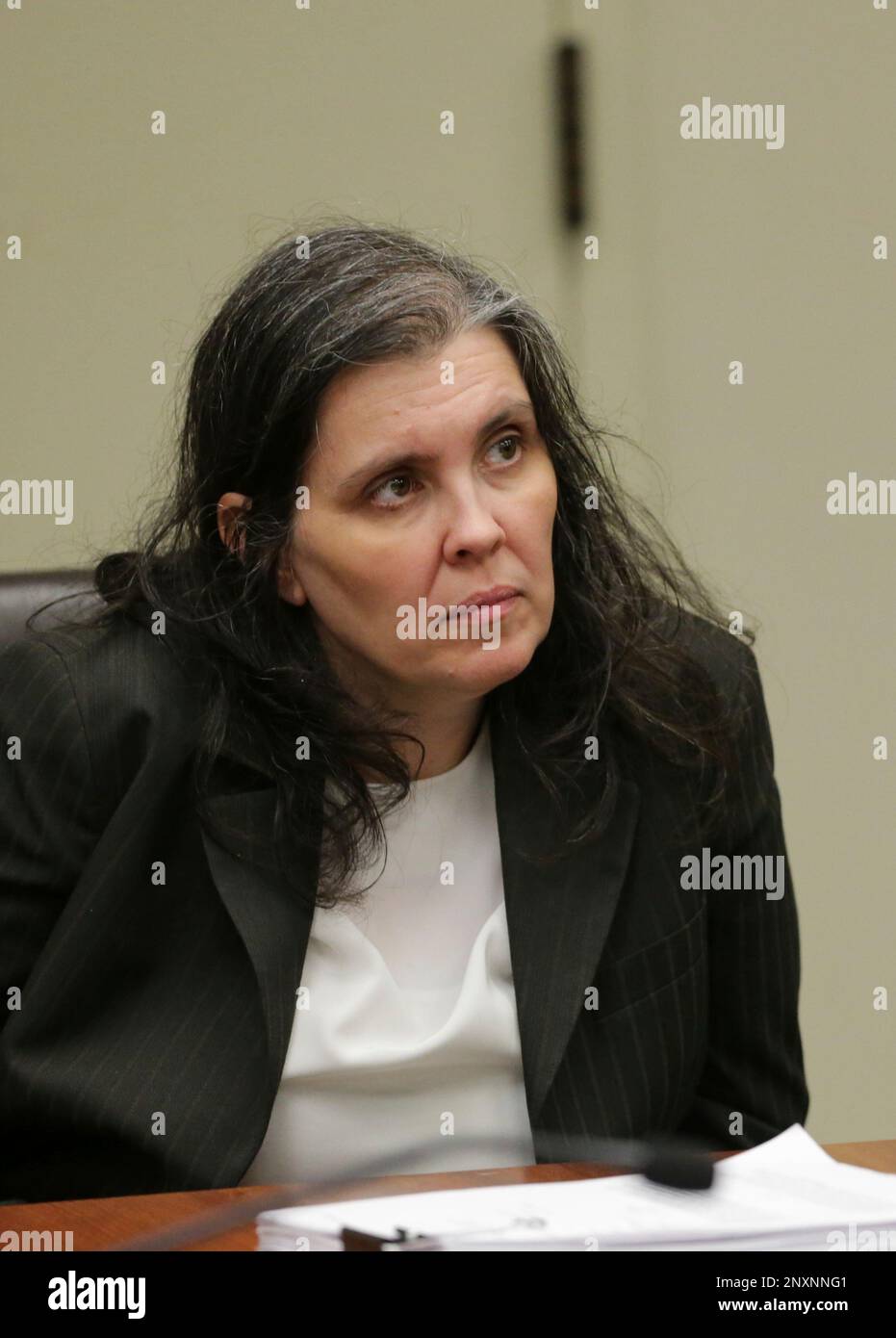 Louise Anna Turpin appears in court with her attorney Jeff Moore in ...