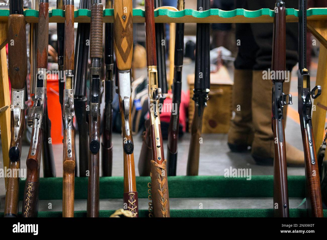 ADVANCE FOR RELEASE SATURDAY, DECEMBER 9, 2017 Guns await competition ...