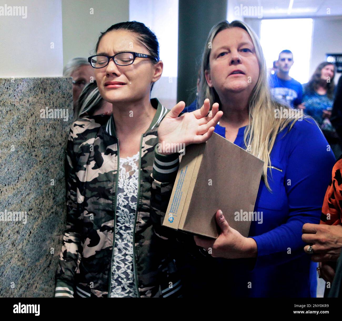 Danielle Kepler, left, and Gina Kepler, daughter and wife of Shannon ...