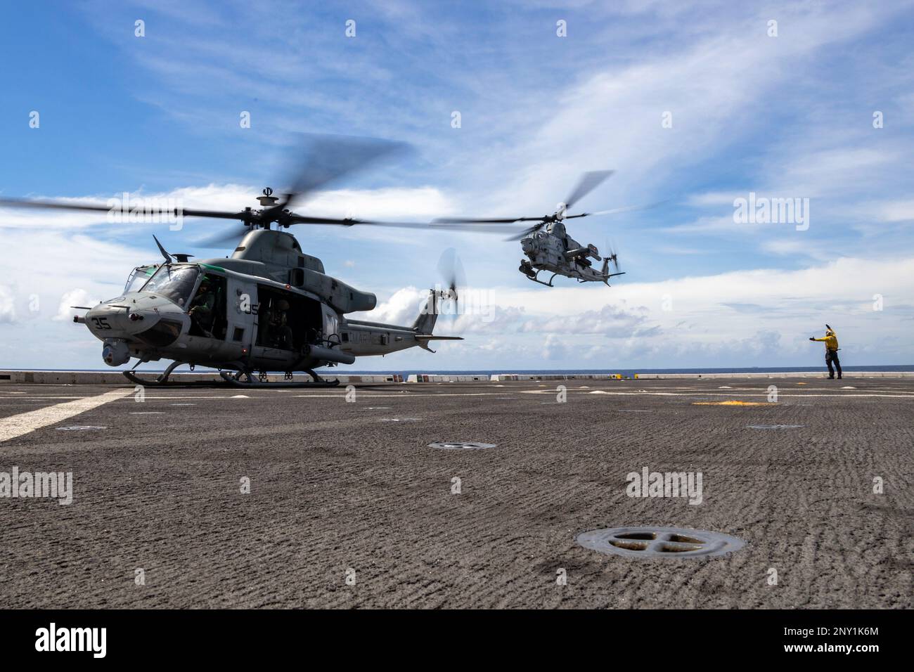 Indischer Ozean 29 Januar 2023 Usa Marine Corps Uh 1y Venom Und Ah