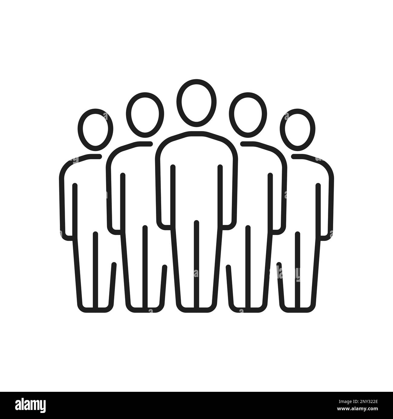 Personengruppe, Symbol für die Gliederung der Zusammenarbeit mit ...