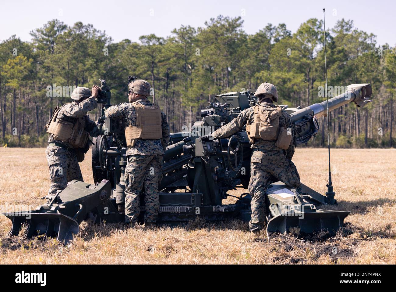 USA Marines mit 2D. Bataillon, 10. Marineregiment, 2D. Marine Division ...