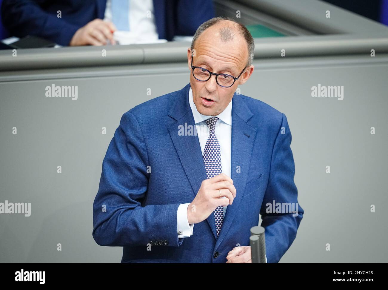 Berlin, Deutschland. 02. März 2023. Friedrich Merz (CDU), Vorsitzender ...