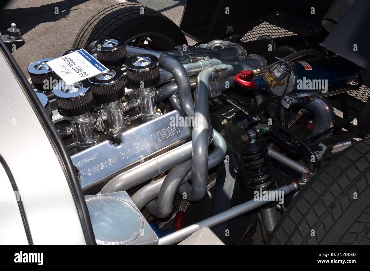 RENO, NV - AUGUST 11: Extremely powerful Roush built six carb engine ...