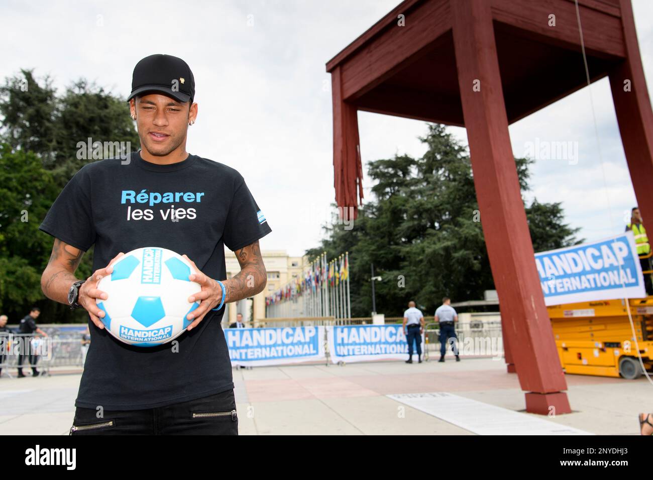 Paris Saint Germain, PSG, soccer team Brazilian striker Neymar Jr poses ...