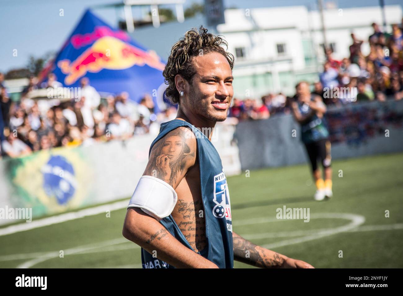 Neymar Jr is seen during the Neymar Jr's Five World Final in Praia ...