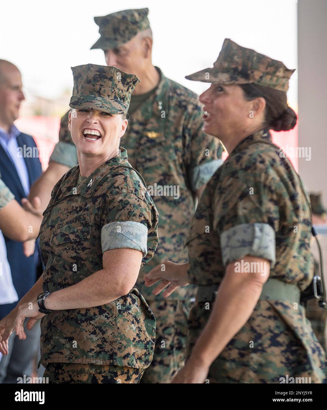 Colonel Dawn Alonso, left, and Colonel Bobbi Shea, right, shared a ...