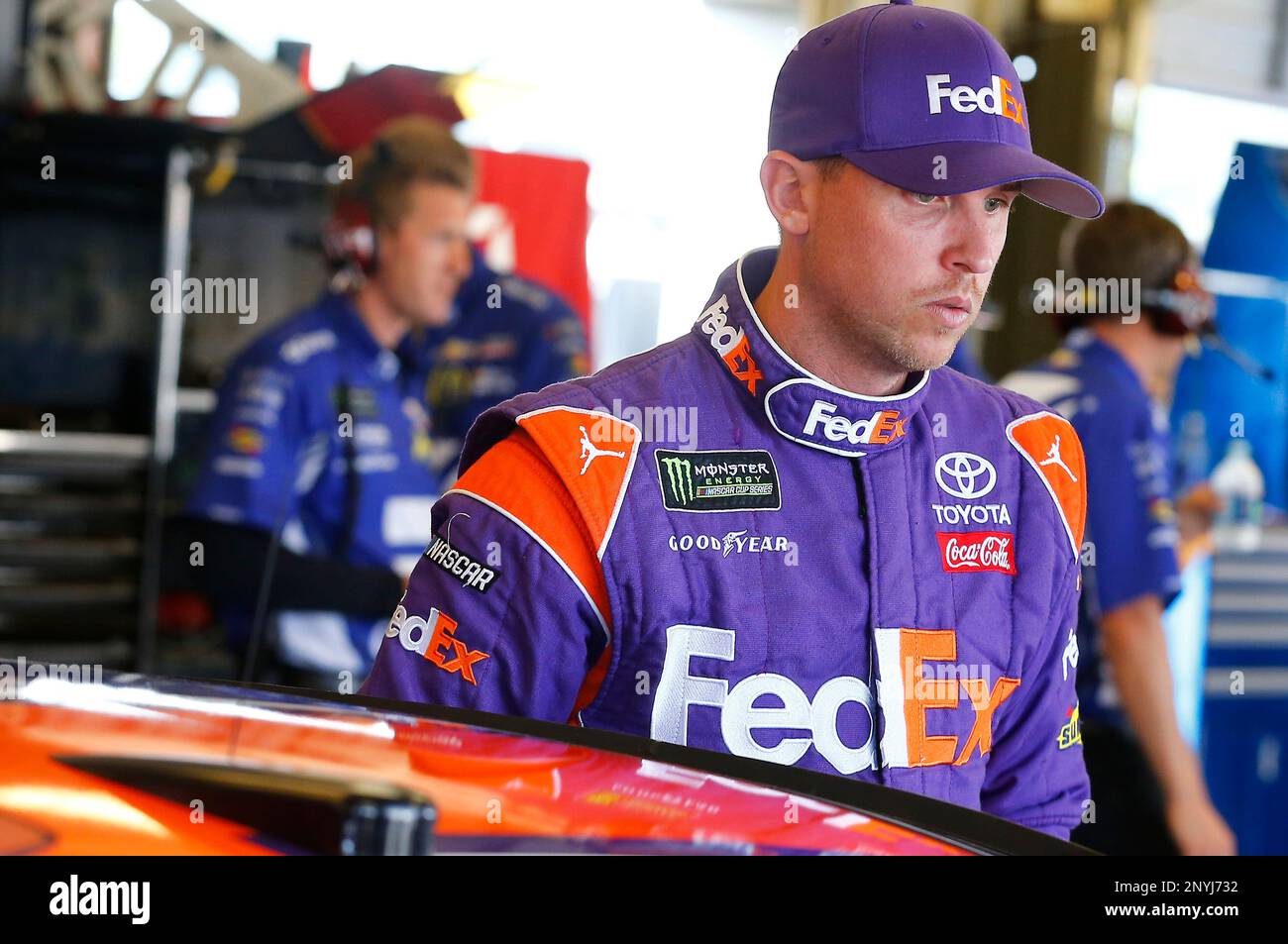 Denny Hamlin, Joe Gibbs Racing, FedEx Freight Toyota Camry during ...