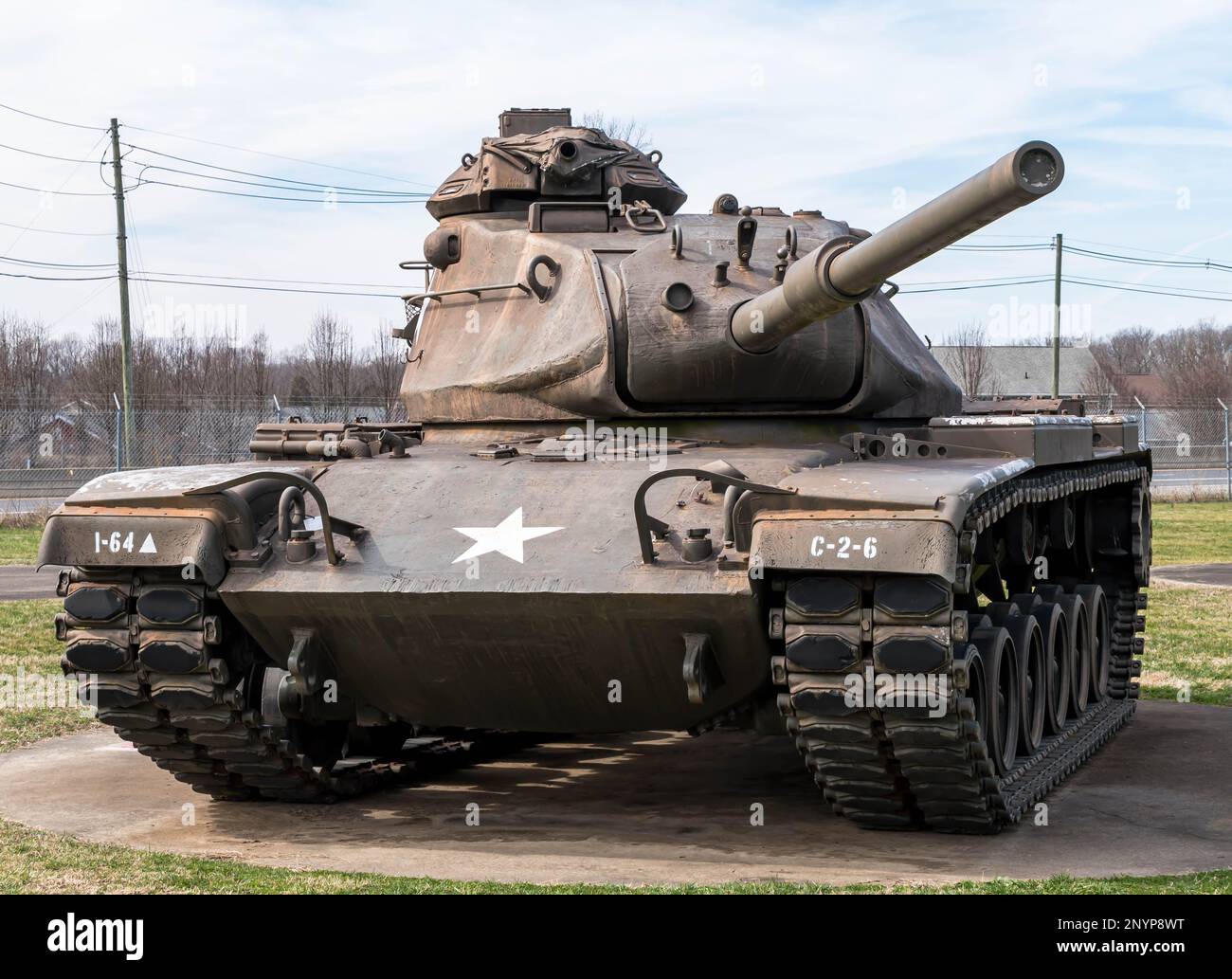 Vor dem General George Patton Museum of Leadership in Fort Knox, Kentucky, USA, befindet sich ...