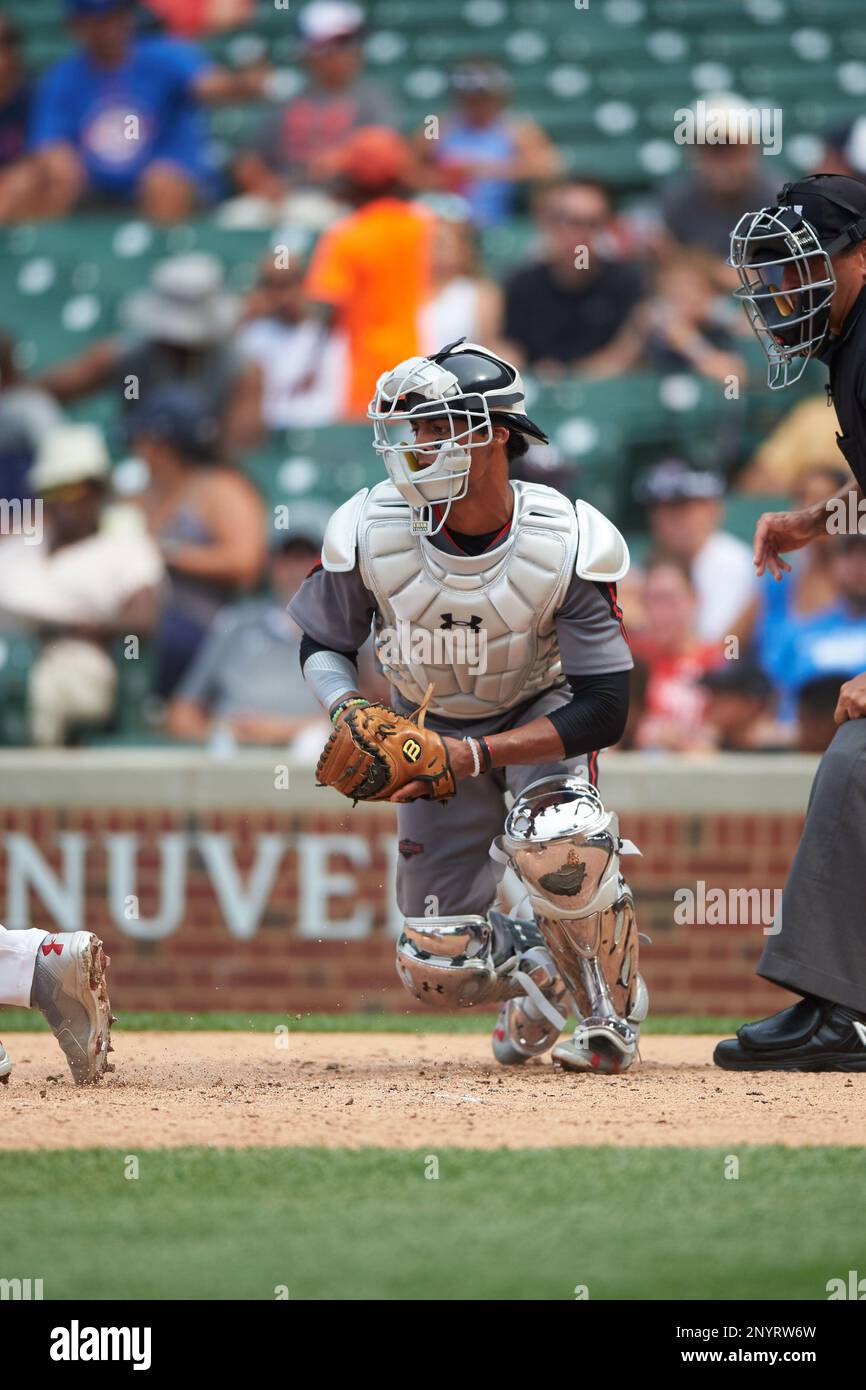 MJ Melendez (7) of St. James High School in Montgomery, Alabama during ...