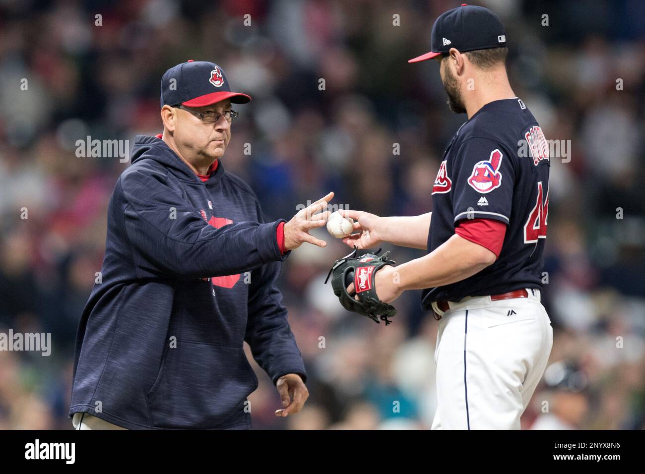 CLEVELAND, OH - MAY 12: Cleveland Indians Manager Terry Francona (17 ...
