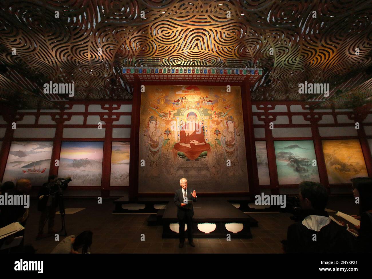 Jikido hall of Yakushiji temple, which was reconstructed, is unveiled ...