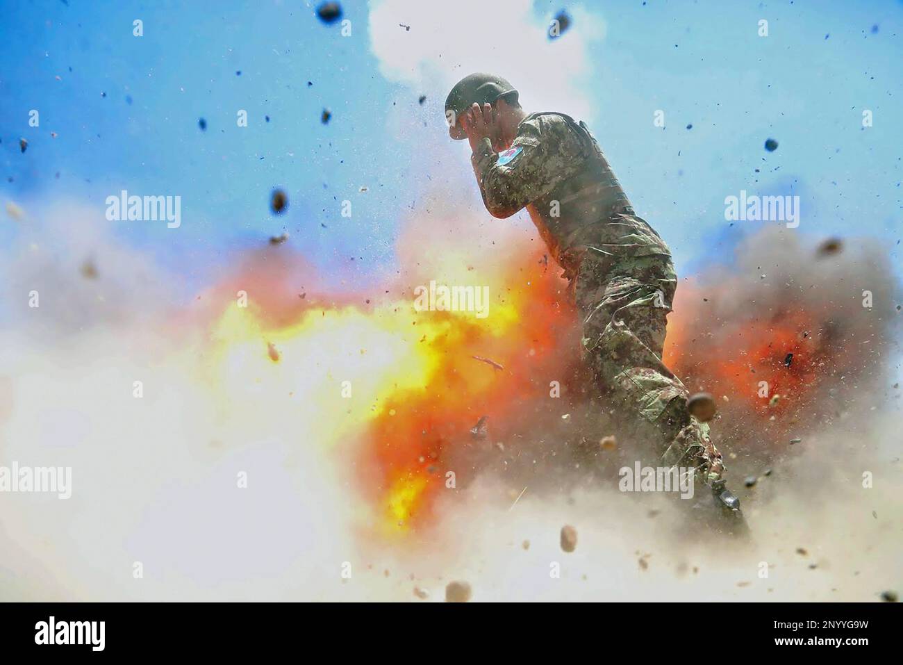 U.S Army combat camera photographer Spc. Hilda Clayton took this photo ...