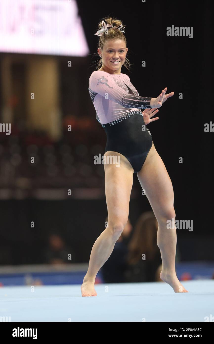 Louisville, KY, USA. 24. Februar 2023. USA Gymnastics 2023 Nastia ...