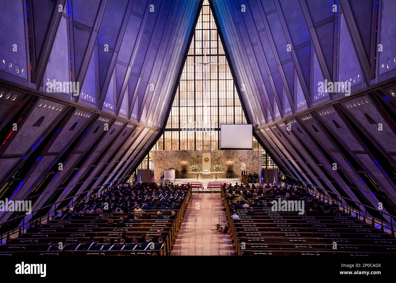 The funeral service for Air Force Academy C4C Tim Barber and his father ...
