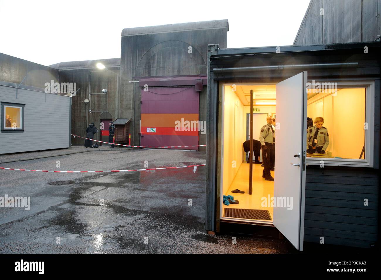 A general view of the entrance to Telemark prison, where the appeal ...