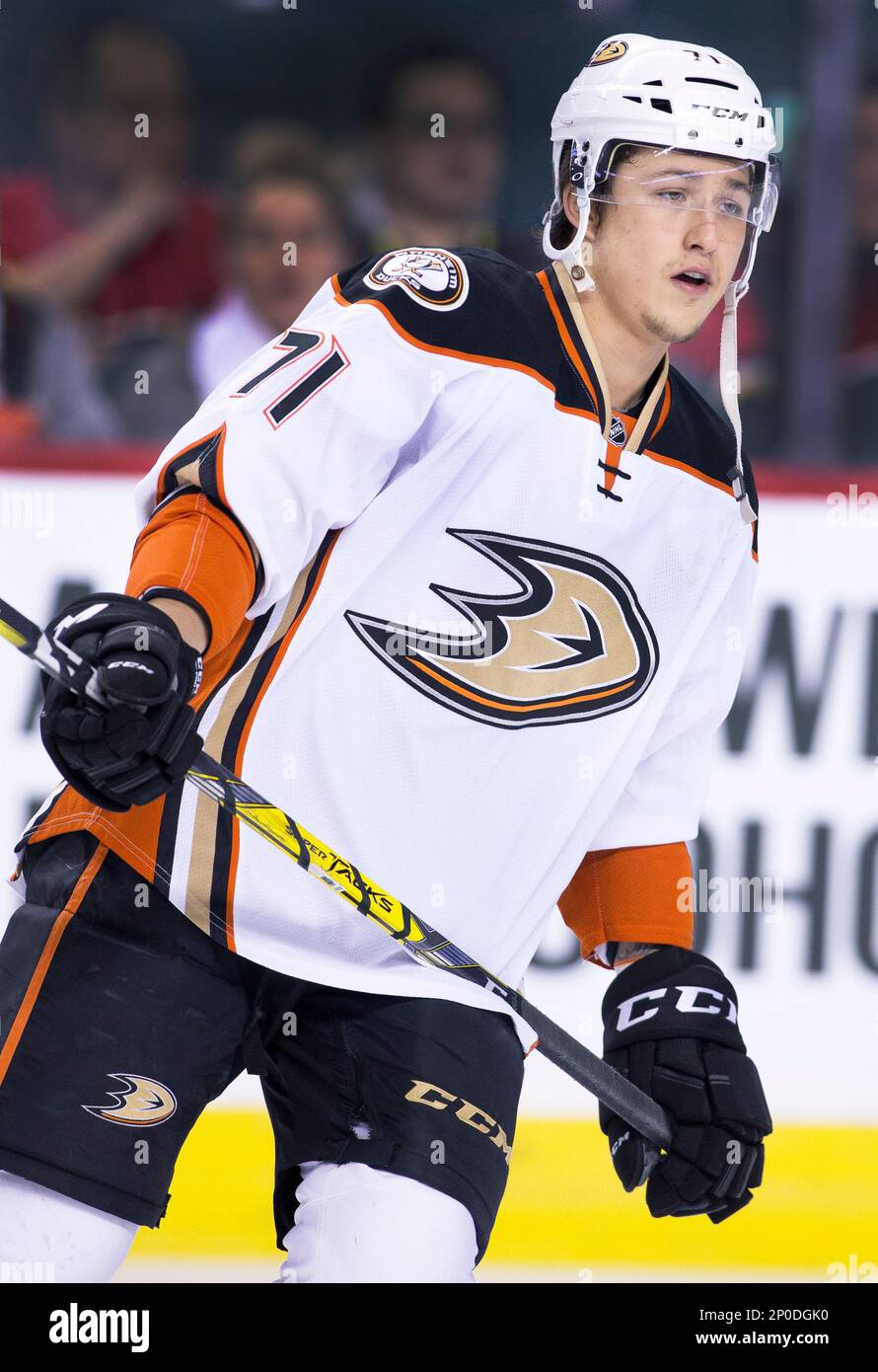 NHL profile photo on Anaheim Ducks' Brandon Montour at a game against ...