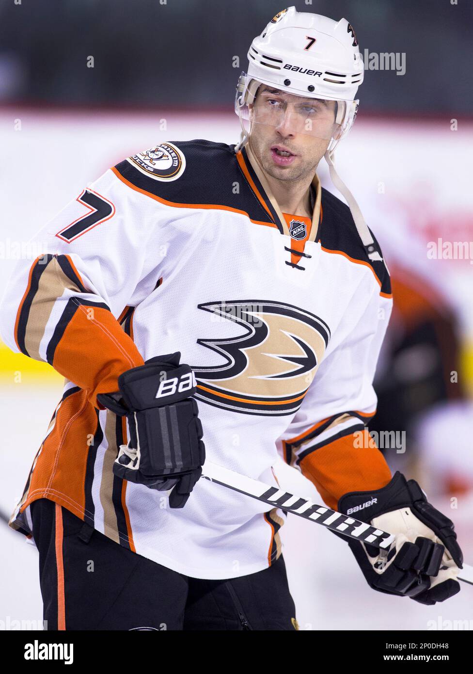NHL profile photo on Anaheim Ducks' Andrew Cogliano at a game against ...